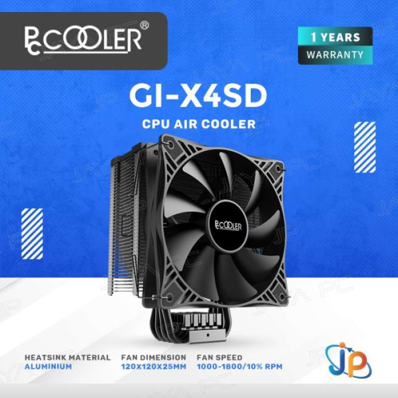 Promo PCCOOLER GI-X4SD - Tower CPU Air Cooler Fan Diskon 23% di Seller ...