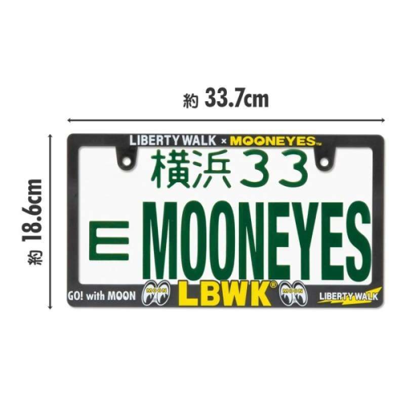 Jual Liberty Walk X Mooneyes Logo License Plate Frame Di Seller ...