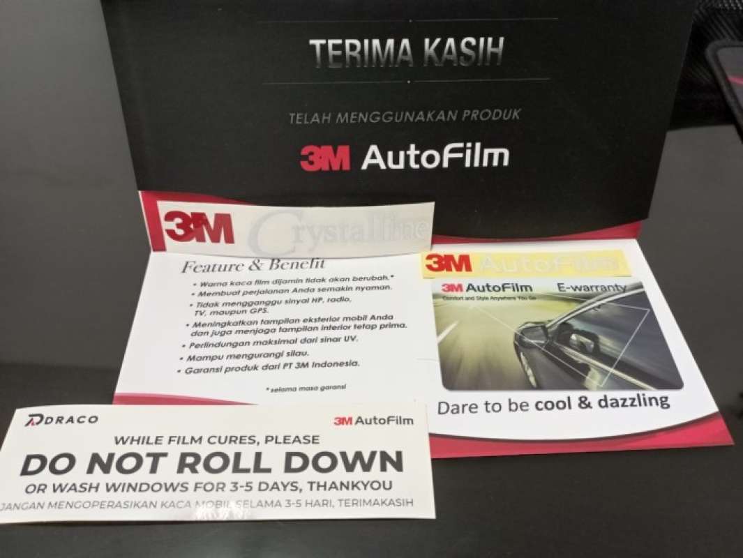 Jual Kaca Film 3m Original Crystalline + Black Beauty Large Car Di Seller Mastaera Shop - Kapuk ...