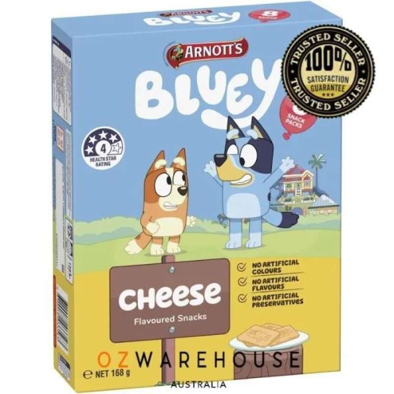 Jual Arnott's Bluey Cheese Biscuit Snacks 8 Pack di Seller Ozwarehouse ...