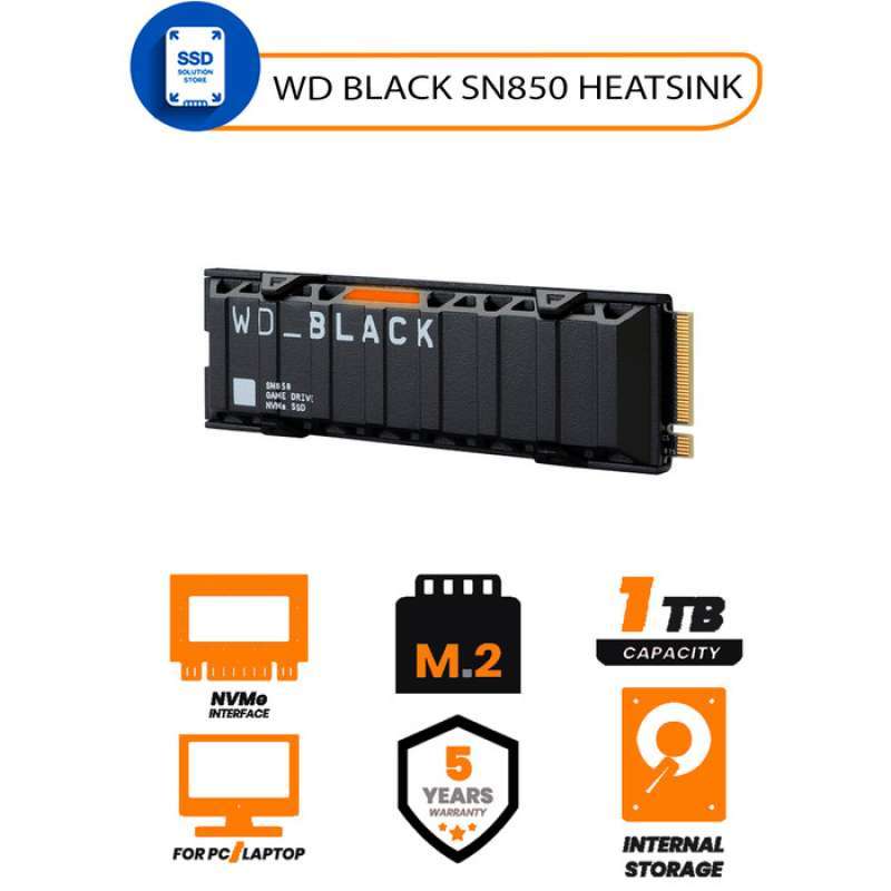 Promo WD Black SN850 1TB / M.2 NVMe SSD / With Heatsink / 5 years ...