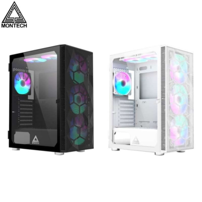 Promo MONTECH X3 MESH - Tempered Glass Gaming Case With 3 Fan Included ...