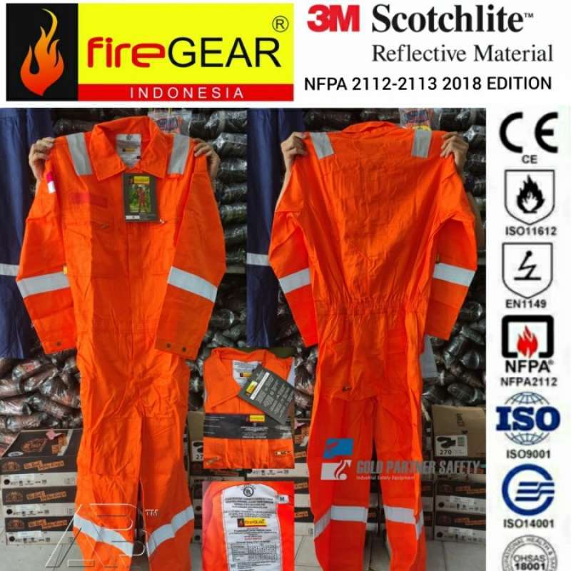 Promo COVERALL FRC FIRE GEAR WEARPACK ANTI API SETARA NOMEX IIIA NFPA ...