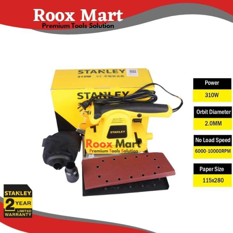 Promo Mesin Amplas Listrik 310w Stanley Sss310 1/2 Sheet Sander Diskon ...