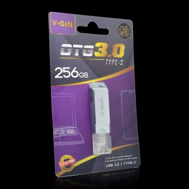 Promo V-Gen Flashdisk USB 3.0 Otg Type C 256GB / Flashdisk OTG Type-c ...