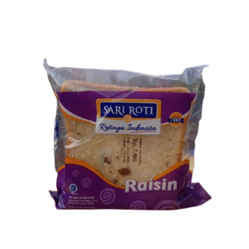 Jual Sari Roti Tawar Raisin 4 Slice Di Seller Sari Roti Tenggilis ...
