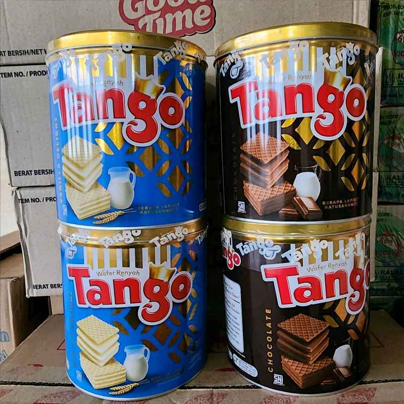 Jual Wafer Tango Kaleng Biskuit Coklat Vanilla Di Seller Hubai.b ...