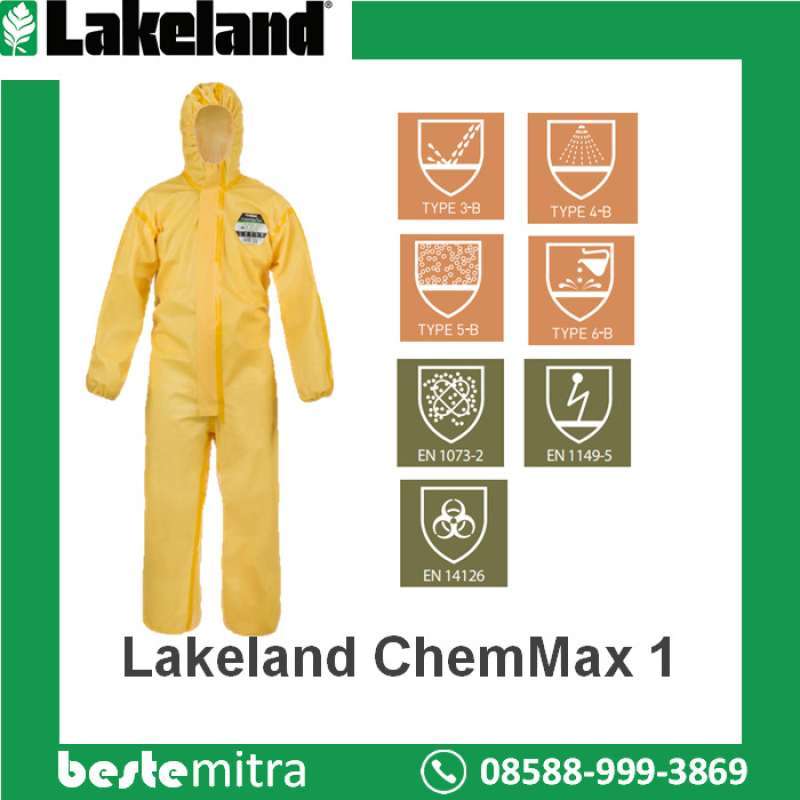 Jual Hazmat Suit Lakeland ChemMax 1 Baju Kimia APD di Seller Faziya ...