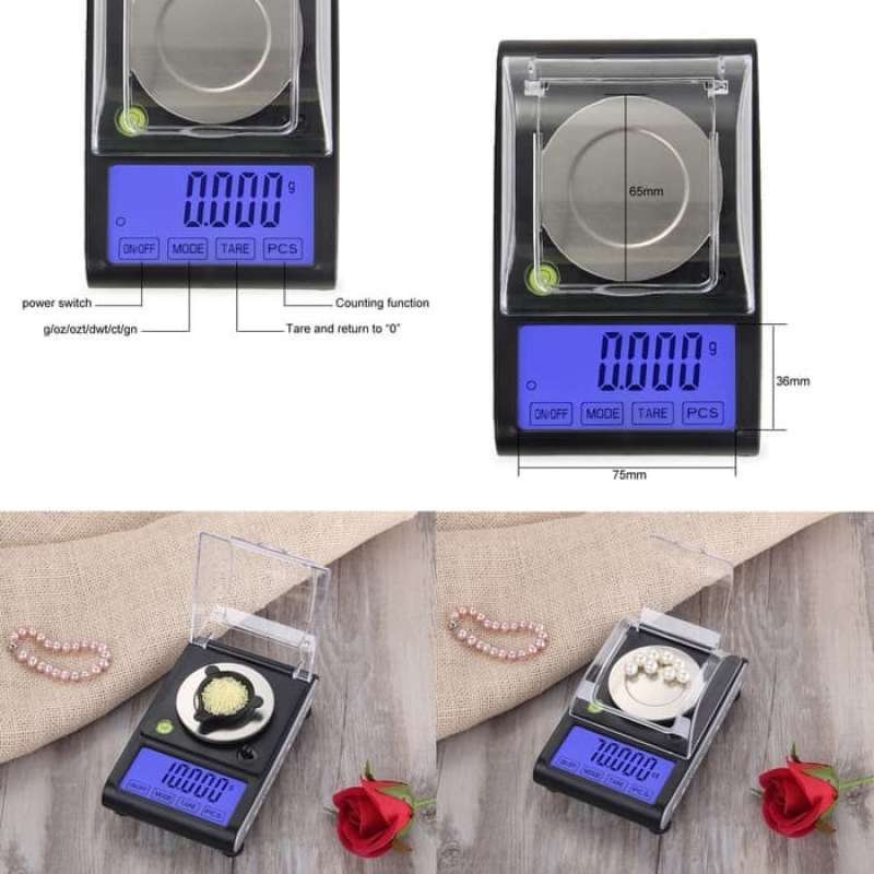 Promo Timbangan Digital Lab Profesional Miligram Mg 0,001 Gram Max 50g ...
