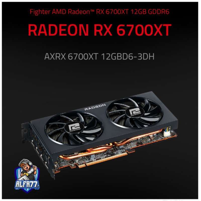 Promo Powercolor Fighter AMD Radeon RX 6700 XT 12GB GDDR6 - Tray Diskon ...