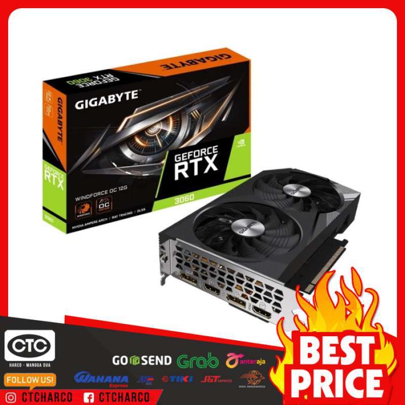Promo VGA Card GIGABYTE GeForce RTX 3060 WINDFORCE OC 12GB GDDR6 ...