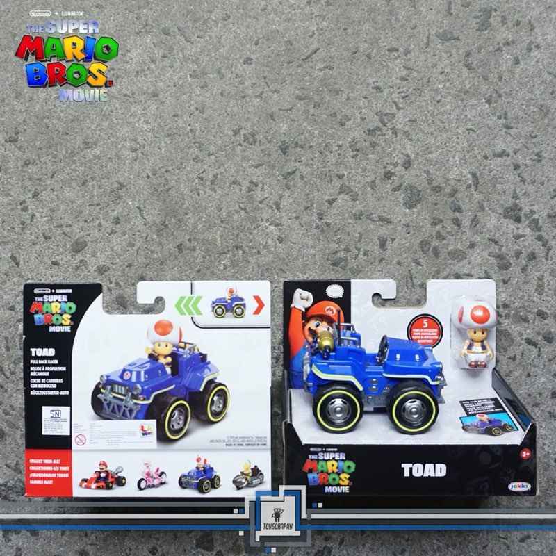 Jual The Super Mario Bros Movie TOAD Figure with Pull Back Racer ...