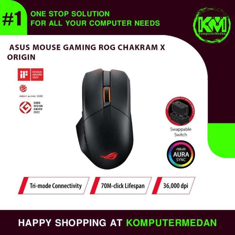 Jual Asus Mouse Gaming Rog Chakram X Origin Di Seller Komputermedan Official Store - Komputer ...