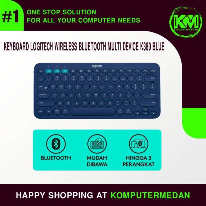 Jual [fs] Logitech K380 Keyboard Wireless Multi Device - Blue Di Seller Komputermedan Official ...