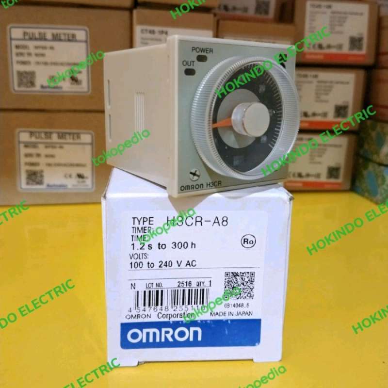 Jual Timer Omron H3cr-a8 220v 8pin + Soket Original Made In Japan Di ...