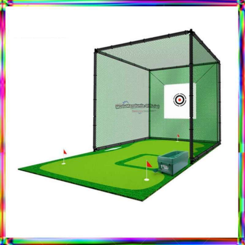 Promo JARING GOLF CAGE NET DRIVING LATIHAN GOLF RANGKA PIPA BESI ...