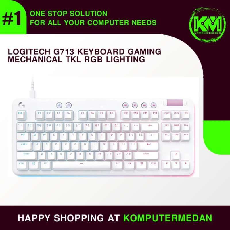 Jual Logitech G713 Keyboard Gaming Mechanical Tkl Rgb Lighting - Linear ...