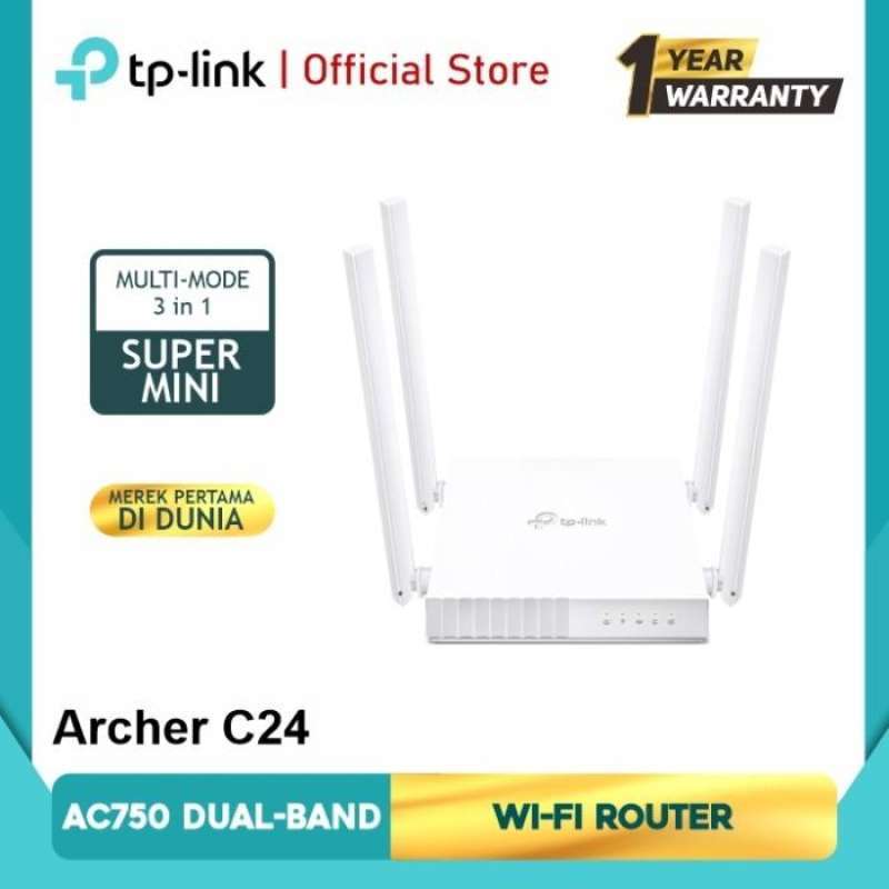 Jual Tp-link Archer C24 AC750 Dual-Band Wi-Fi Router High Speed Wi-Fi ...