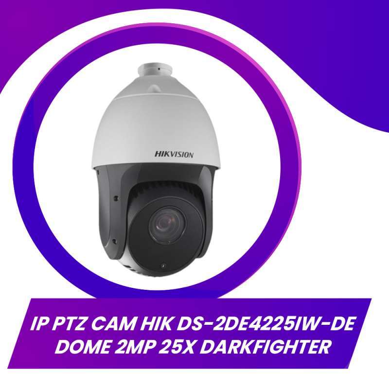 Jual IP PTZ CAM HIK DS 2DE4225IW DE DOME 2MP 25X DARKFIGHTER di Seller BANDAR MULTI TEKNOLOGI ...