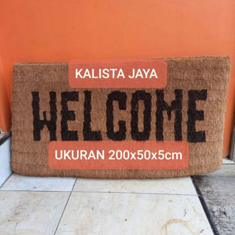 Promo KESET WELCOME 2 METER KESED SERABUT KELAPA HALUS 200x50cm TEBAL ...
