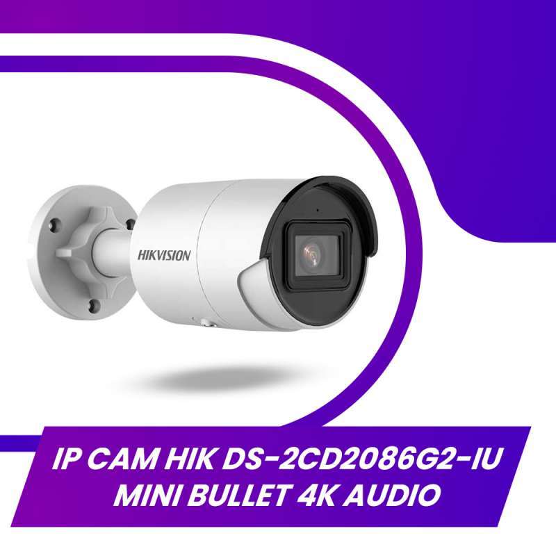 Jual IP CAM HIKVISION DS-2CD2086G2-IU MINI BULLET 4K AUDIO di Seller ...