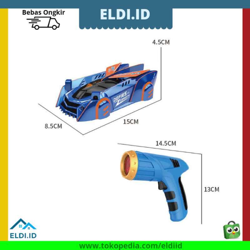 Promo Laser Wall Climbing Car Mainan Mobil Dinding Tembok Anti ...