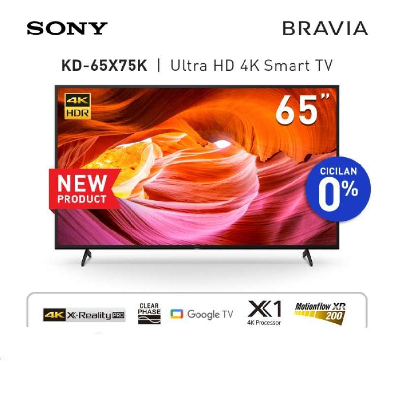 Jual Sony Bravia Led Tv 65 X75k 4k Ultra Hd Google Tv 65 Inch Kd-65x75k ...