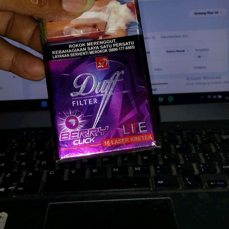 Jual rokok DUFF click capsule variant berri 16 btang di Seller ...