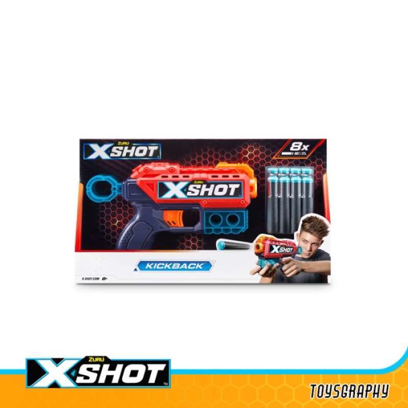 Promo Zuru Xshot Excel KICKBACK / X Shot / Not Nerf Firestrike Diskon ...