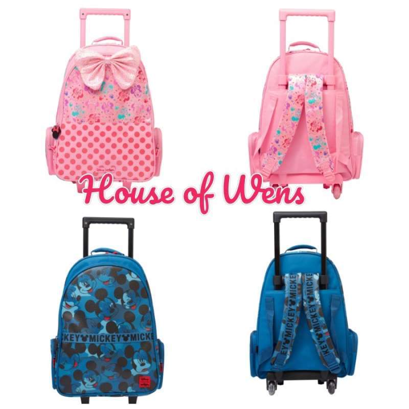 Promo Smiggle Minnie & Mickey Mouse Trolley Backpack Original - Tas ...