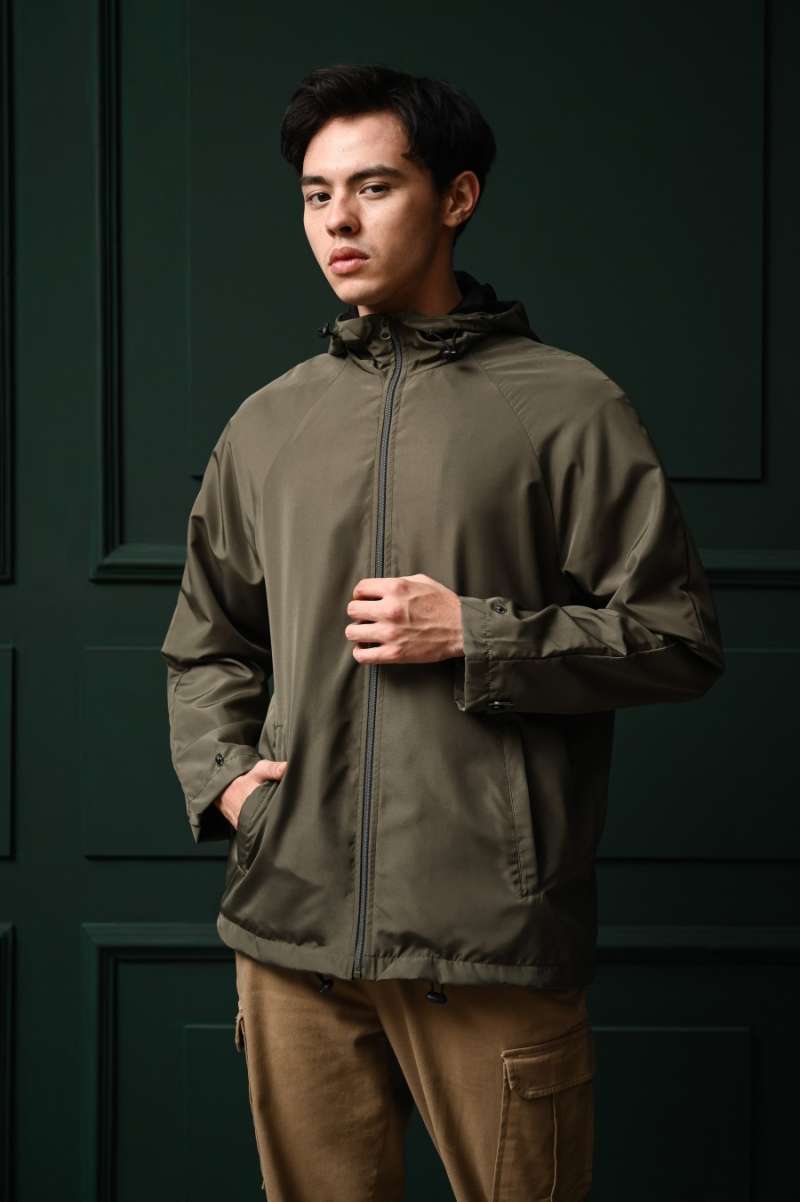 Jual JAKET PREPP STUDIO WINDBREAKER JACKET OLIVE di Seller UMAYAH STORE ...