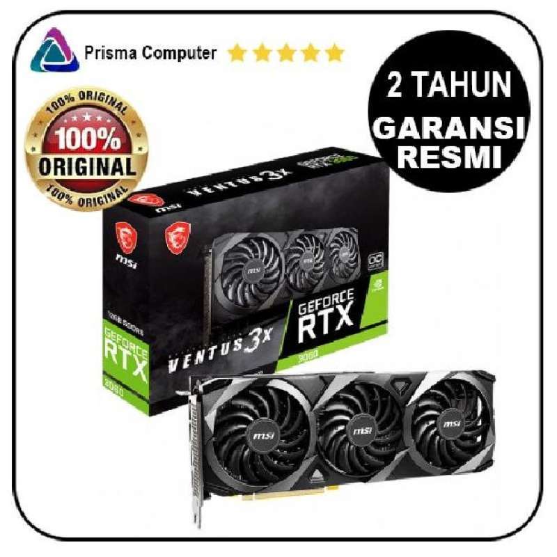 Jual VGA MSI RTX 3060 VENTUS 3X 12G OC 12GB GDDR6 di Seller Prisma Computer - Taman Sari, Kota ...