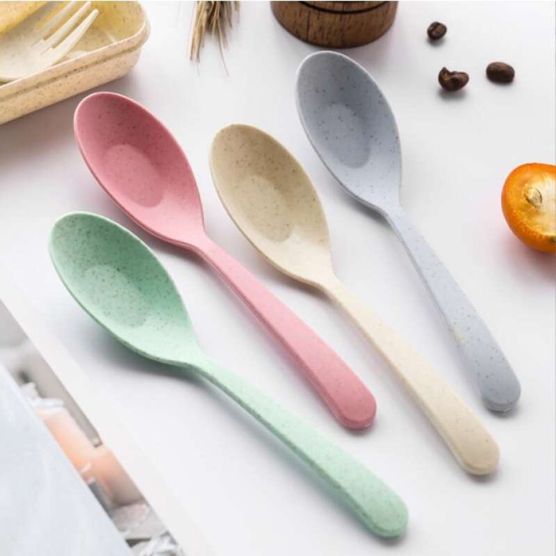 Jual Set Alat Makan Jerami Sumpit Garpu Sendok / Set Alat Makan Travel ...
