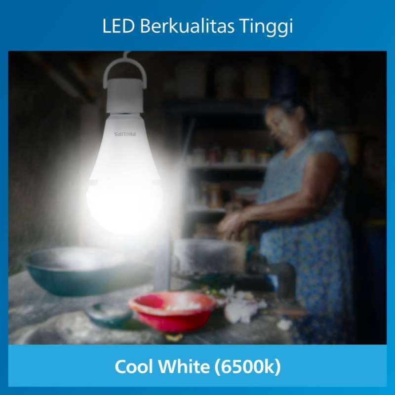 Promo Philips Lampu Rechargeable Led Radiant Line 8w E27 6500k - Putih ...