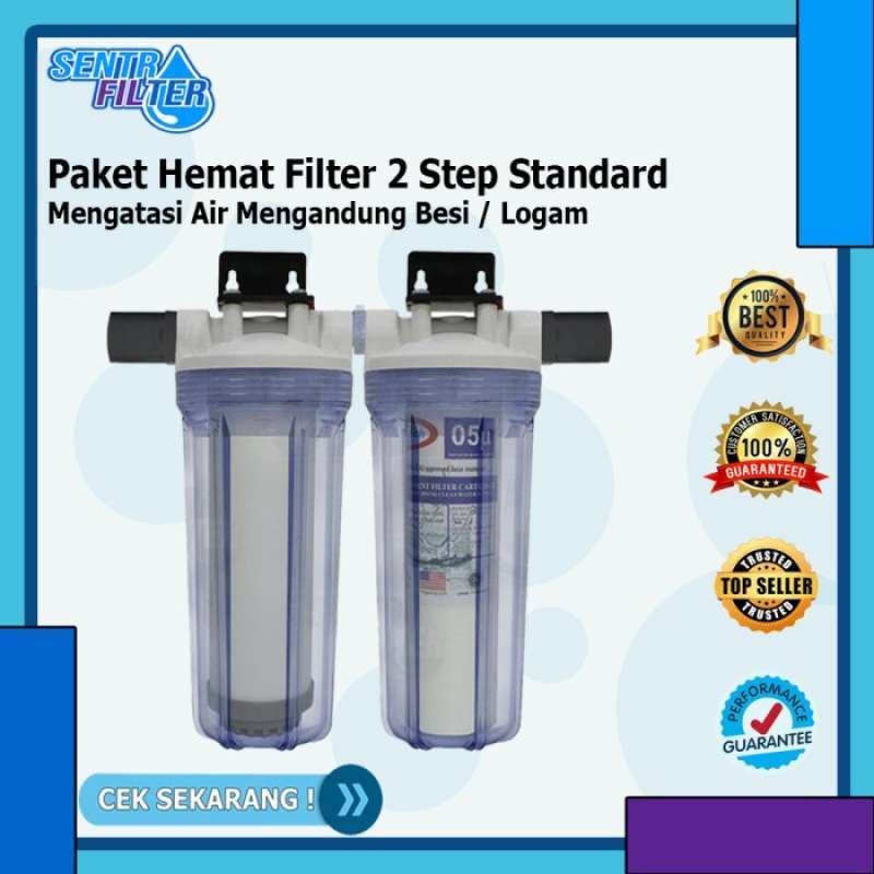 Promo PAKET HEMAT FILTER AIR STANDARD 2 STEP (FILTER PENGHILANG KADAR ...