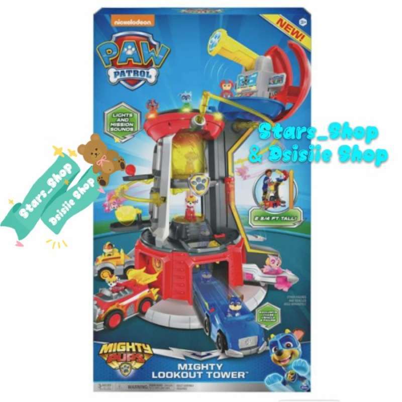 Promo Paw Patrol Mighty Pups LookOut Tower My Size With Light And Sound ...