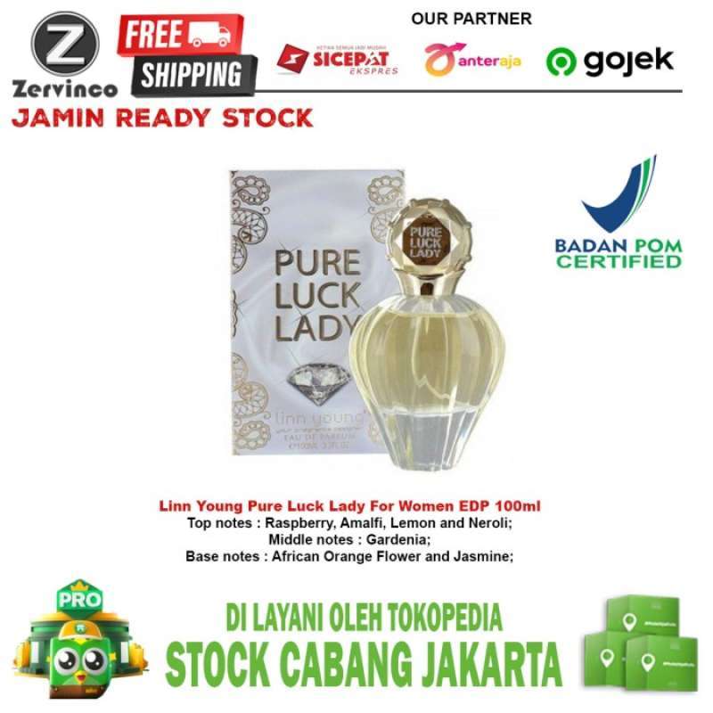 Promo Linn Young Pure Luck Lady For Women EDP 100ml Diskon 23% di Seller Exotic Perfume ...