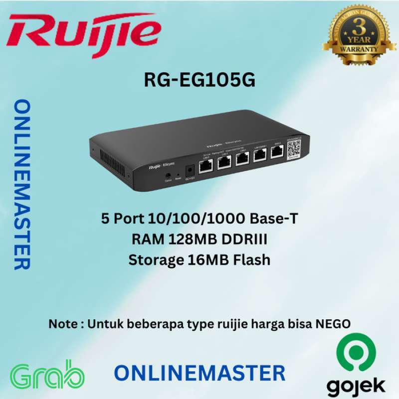 Jual Ruijie Reyee Rg-eg105g Series Cloud Managed Router Di Seller ...