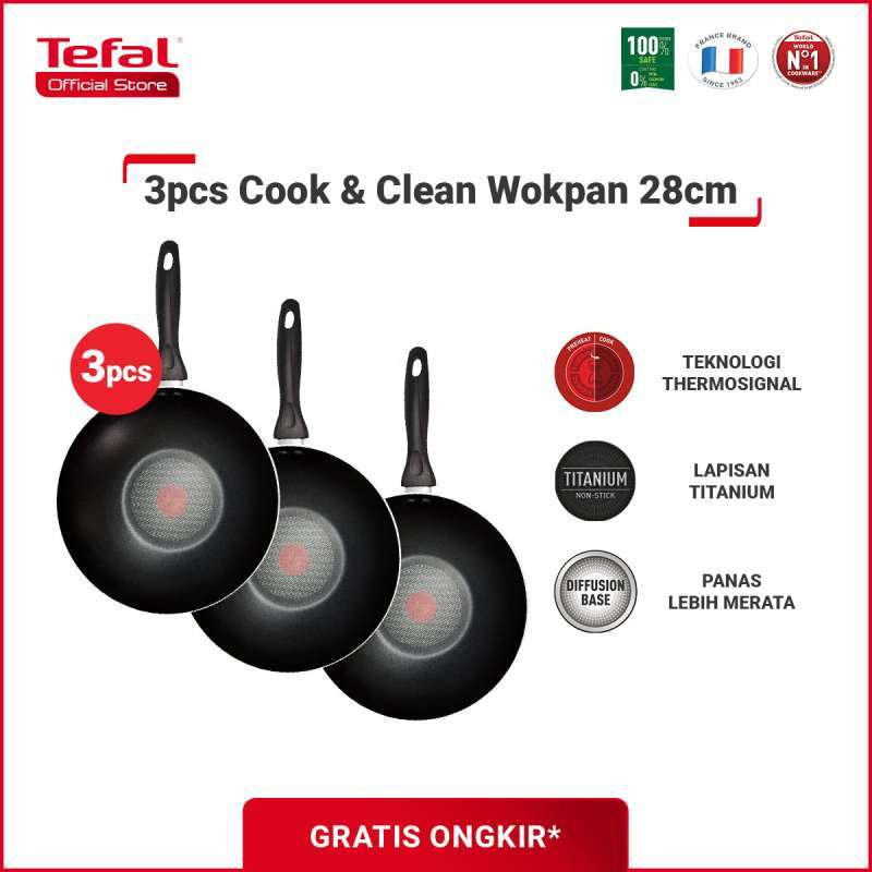 Jual Tefal Cook Clean 28 Cm Original Murah - Harga Diskon Juni 2024 | Blibli.com