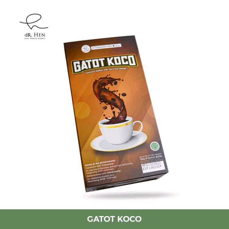 Promo dR. Hen Gatot Koco kopi Suplemen Pria - Ecer 1 Sachet Diskon 1% di Seller Raja Herbal Indo ...