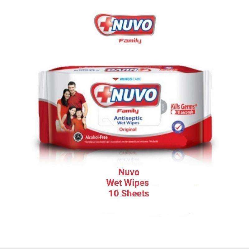 Jual Nuvo Wet Wipes Antiseptic - 10 Sheets Di Seller Cloudia - Krian ...