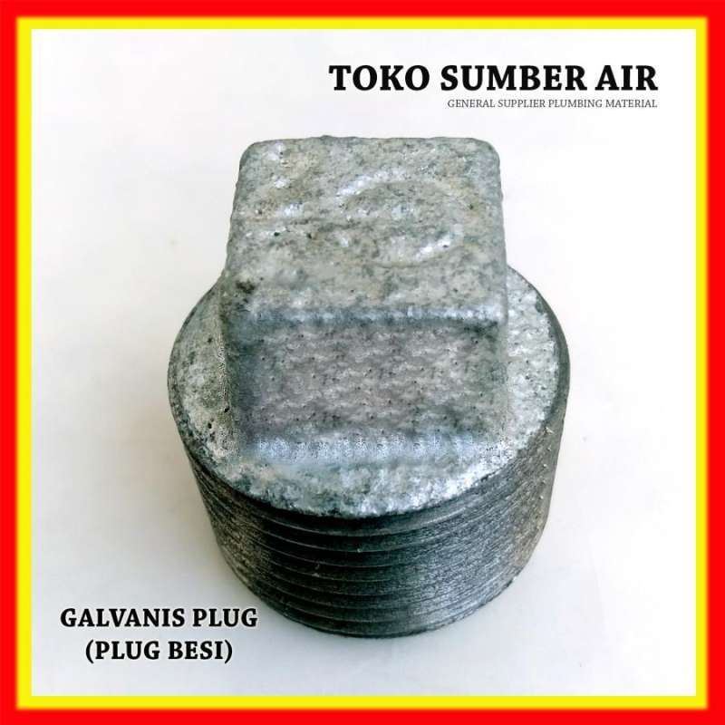 Jual GALVANIS PLUG 1 1/2 INCHI - DOP PIPA DRAT LUAR BESI di Seller ...
