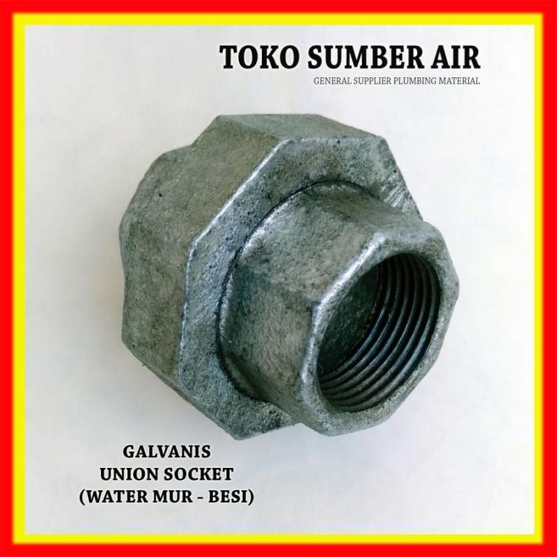 Jual GALVANIS UNION SOCKET 3 INCHI - WATER MUR BESI di Seller Sumber Air Official Store - Sumber ...