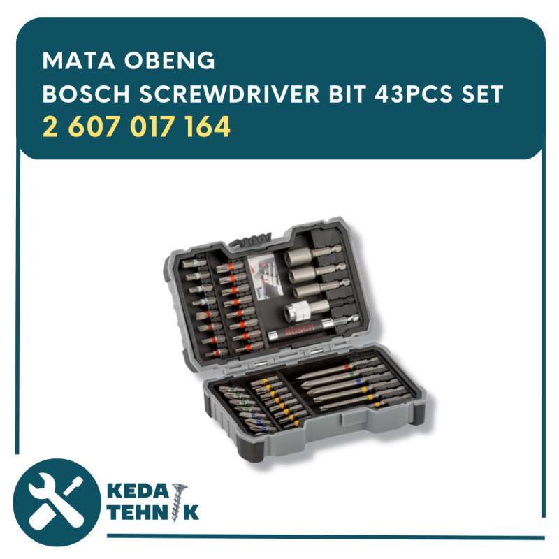 Jual Bosch Mata Obeng Set Acc 43 Pcs Screwdriver Bit Set 2607017164 Di ...