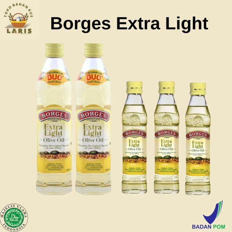Jual Borges Extra Light Olive Oil (Tersedia 2 Ukuran Kemasan) di Seller ...