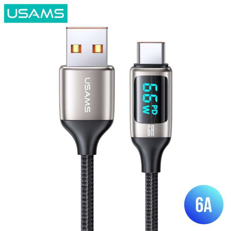 Jual USAMS U78 Kabel Data Type C Fast Charging 6A/66W Digital Display ...
