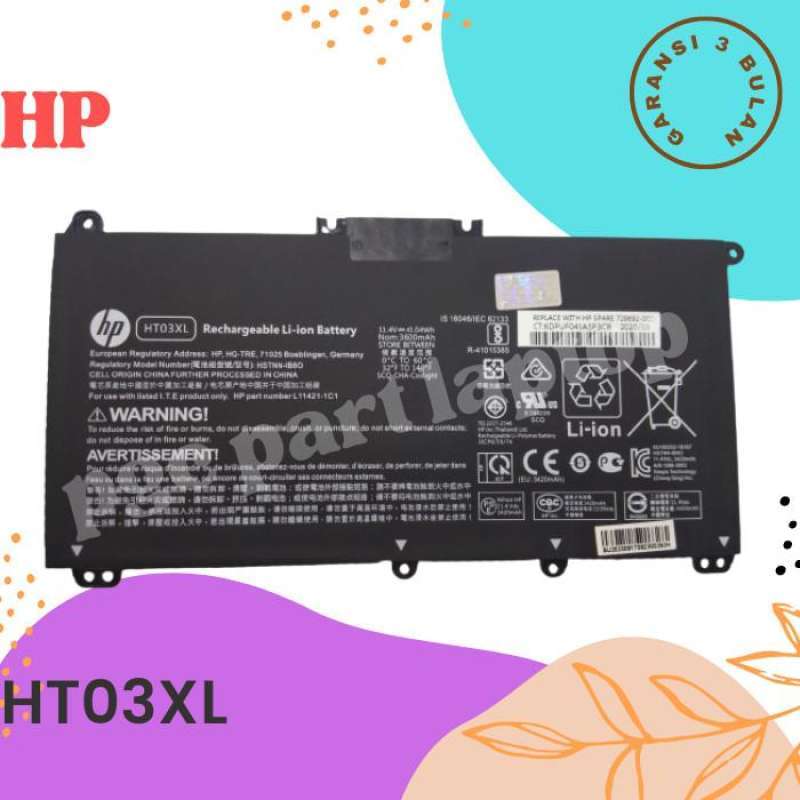 Jual Baterai Laptop Hp 14s Dk1524au Ht03xl Di Seller Pgc Partlaptop 2 ...