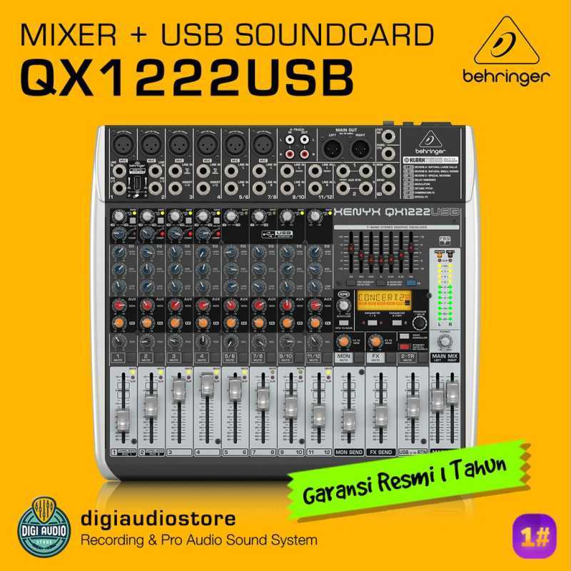 Jual Audio Mixer 8 Channel + Usb Soundcard + Effect Reverb Vocal Efek ...