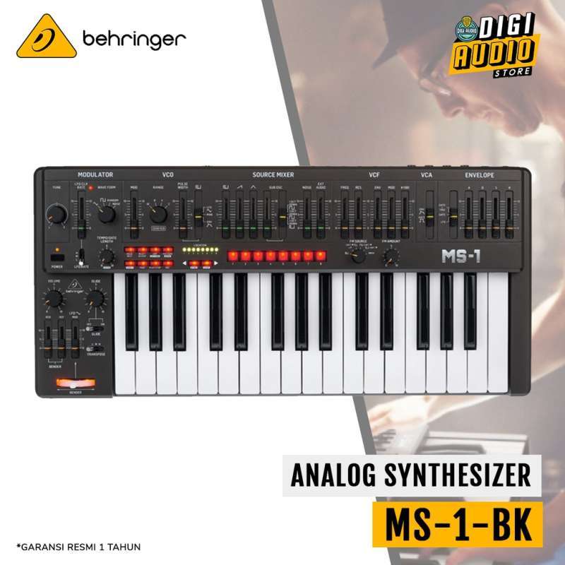 Jual Behringer Ms-1-bk - 32 Kay Keyboard Analog Synthesizer With ...