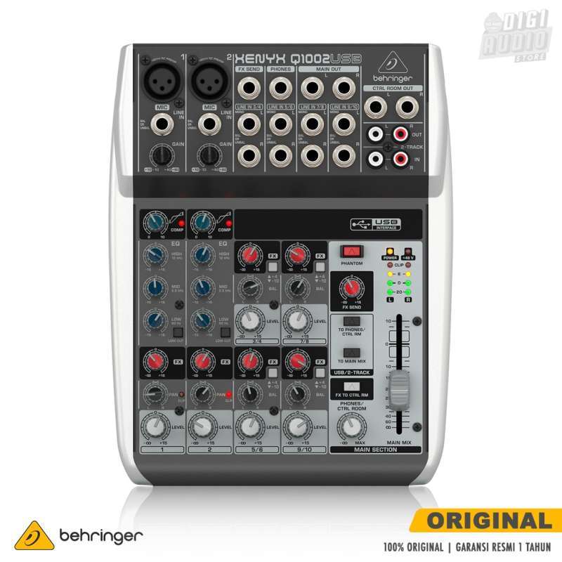 Jual Audio Mixer 6 Channel + Usb Soundcard Recording - Equalizer ...